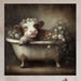 Bathroom Art, Cute Farm Cow Bathtub Painting - Etsy