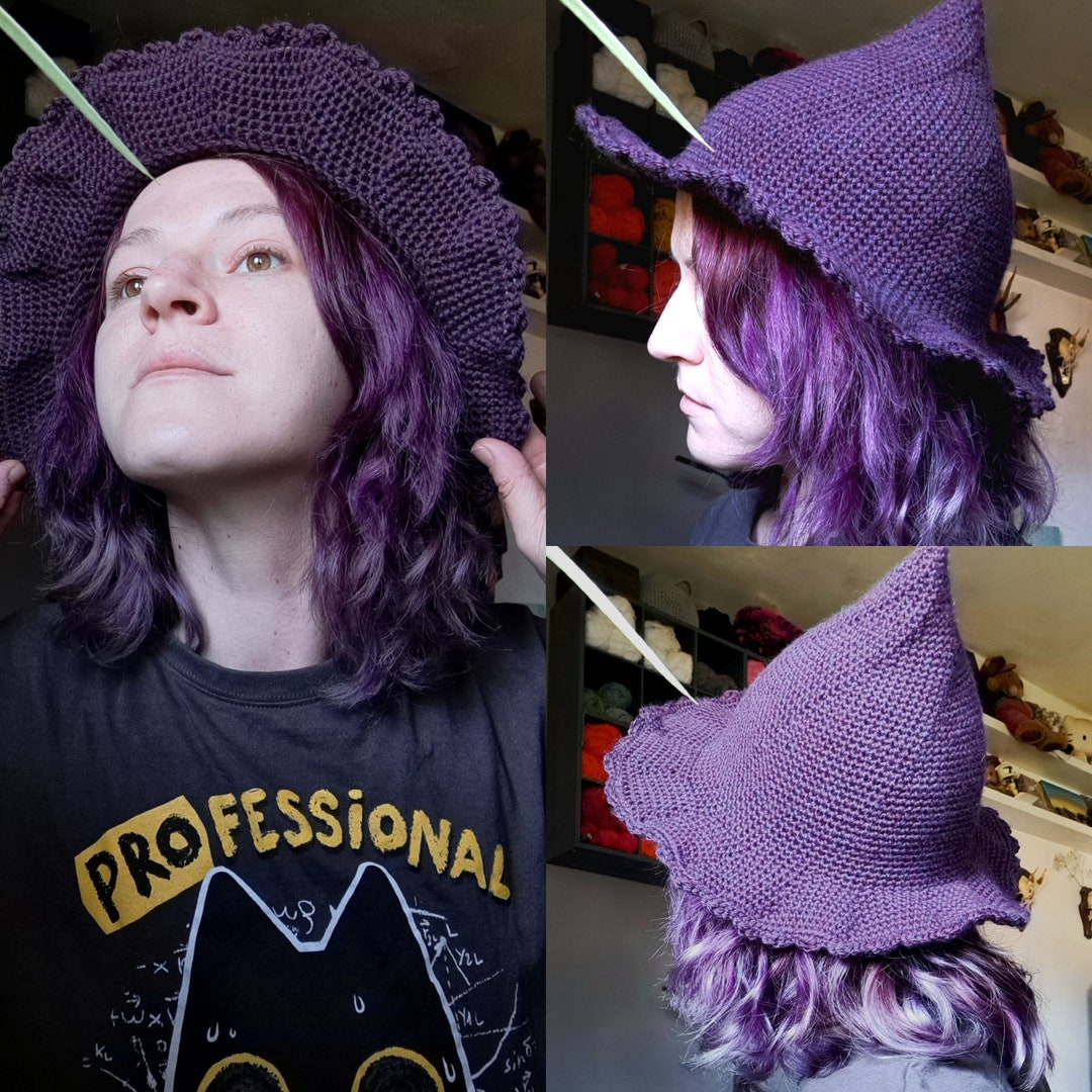 Twilight Sprite Cap, Crochet Witch Hat - Etsy