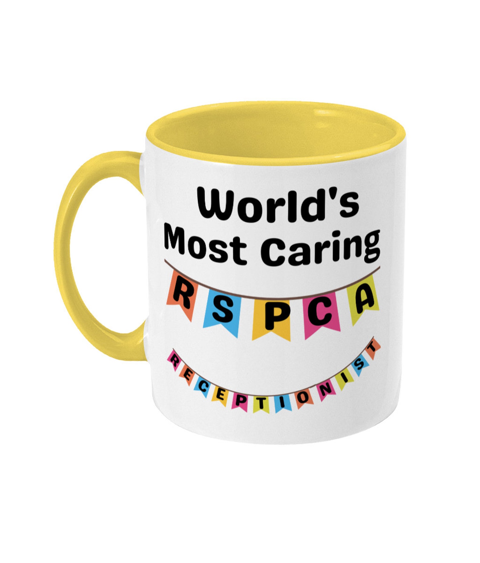 World's Most Caring RSPCA Receptionist Mug, RSPCA Receptionist Coffee ...