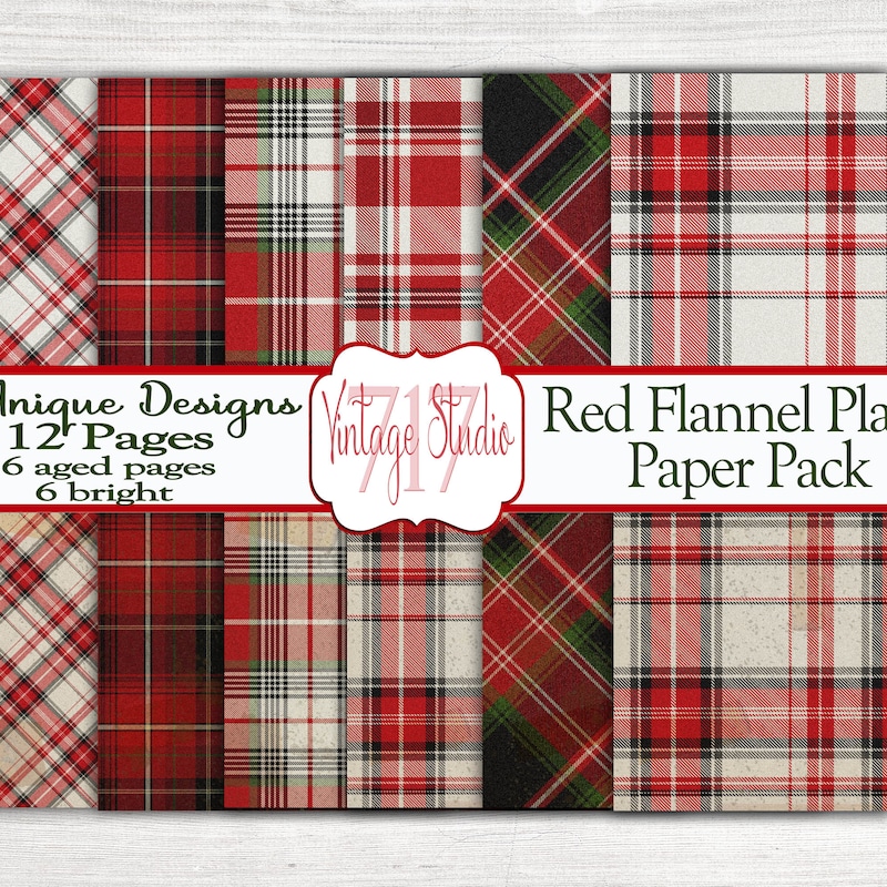 Christmas Digital Paper - Etsy