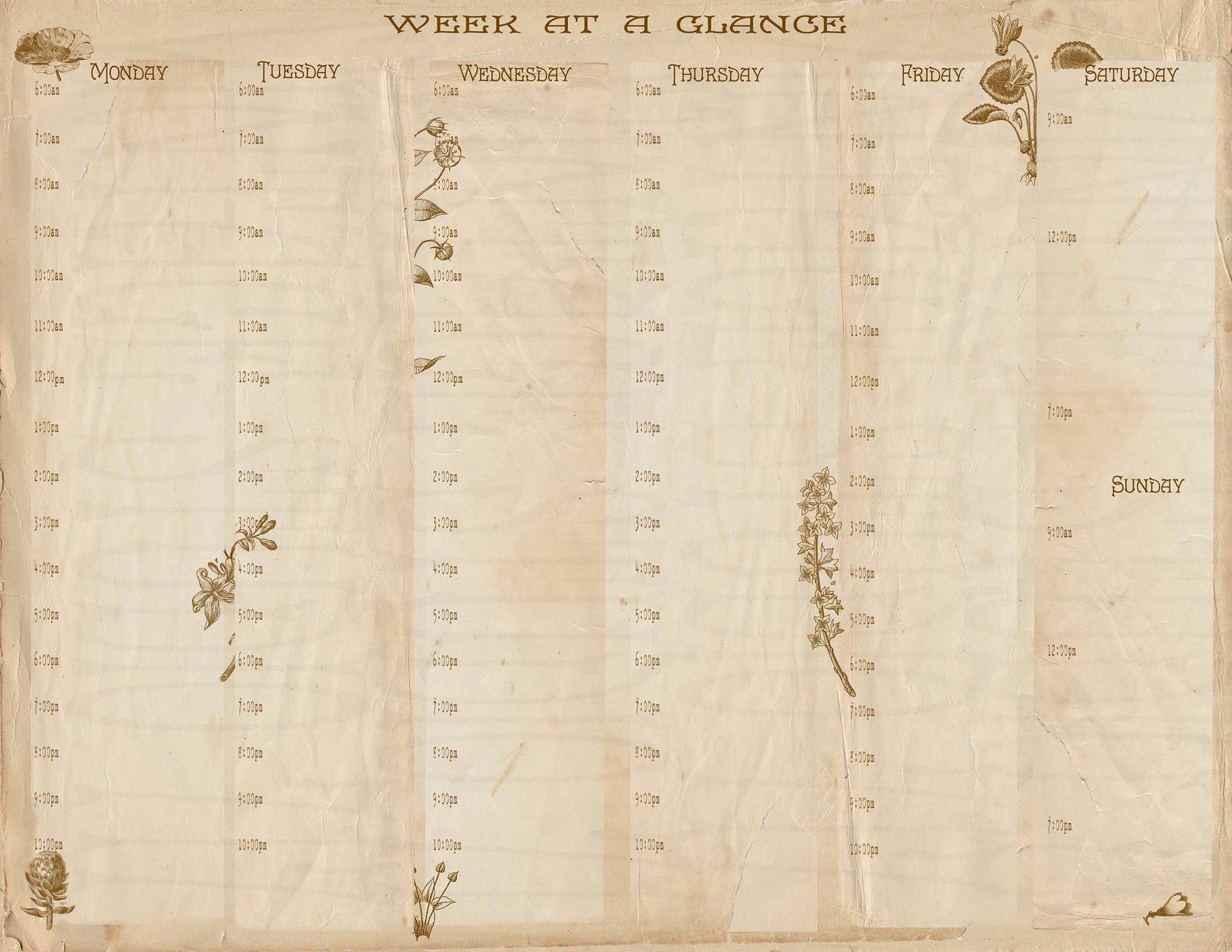 Digital Vintage Planner Printable, Steampunk Style, Victorian Images ...