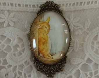 Peter Rabbit Brooch - Pin - Betrix Potter - Etsy