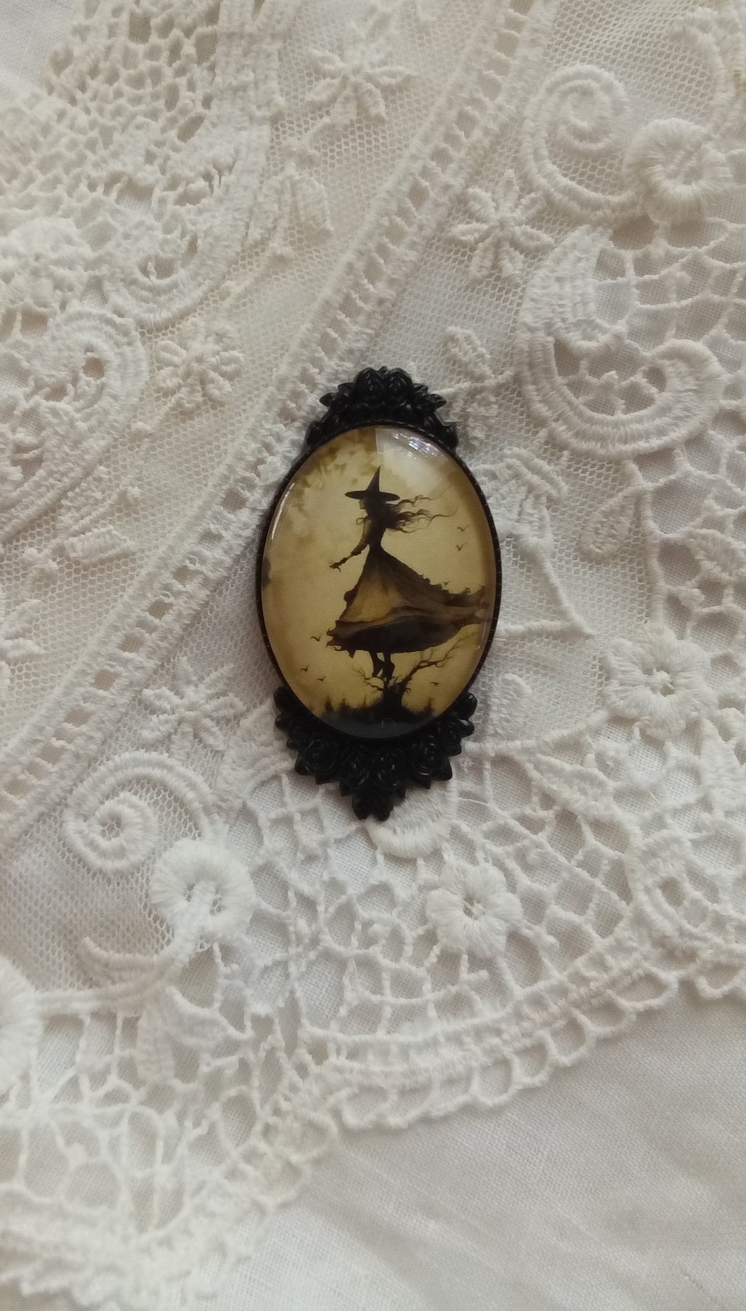 Victorian Witches Brooch, Witch Gift, Halloween or Anytime, Inspired ...