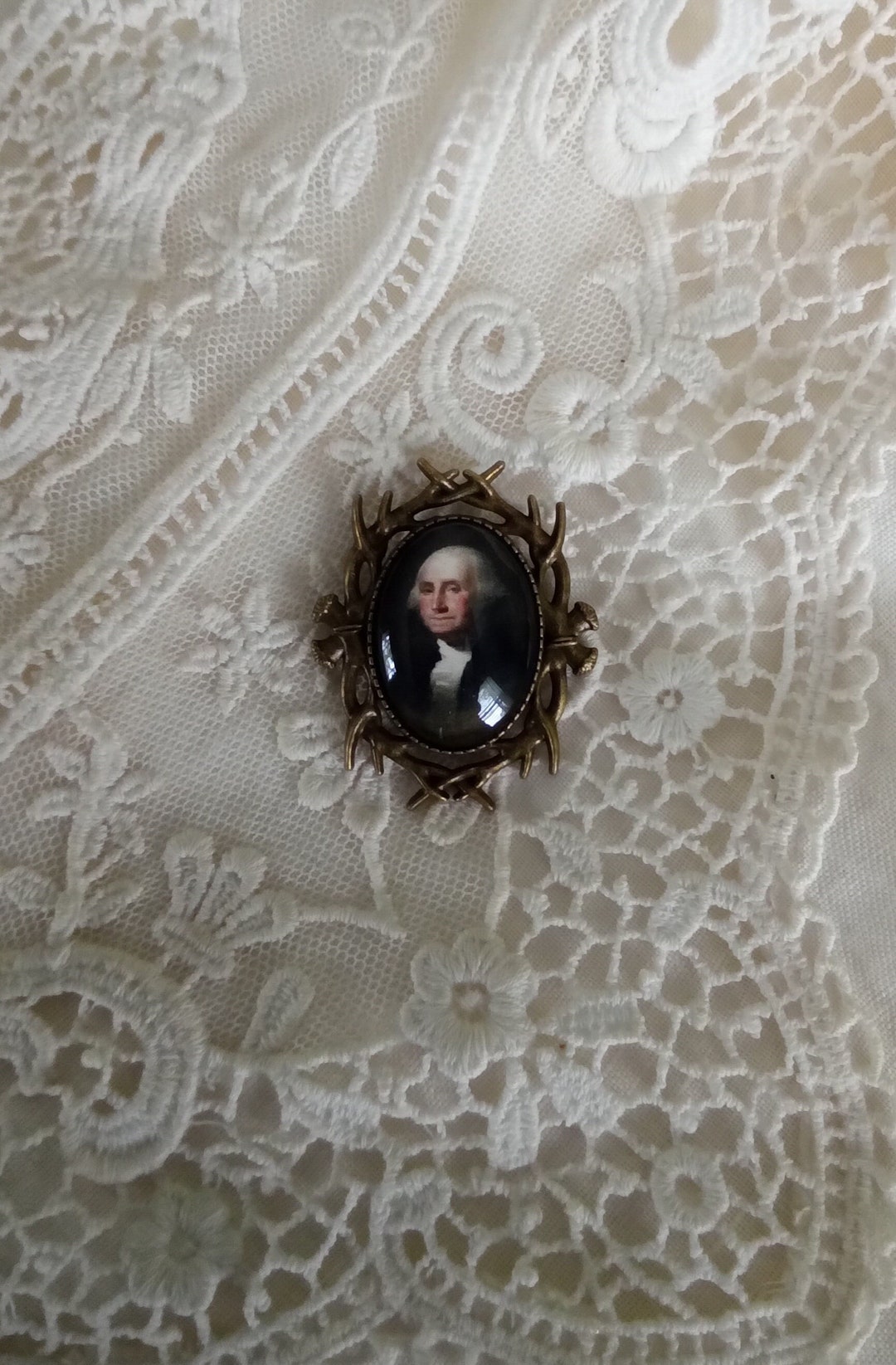 President George Washington Brooch Pin, Lapel Pin, Insignia, DAR Gift ...
