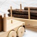 Wood Toy Log Truck - Etsy