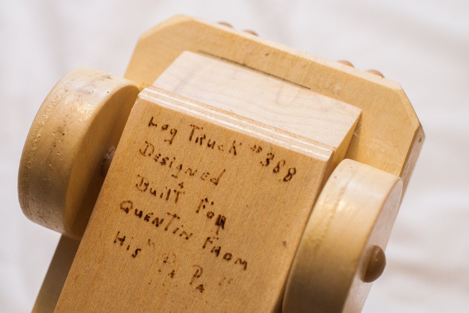 Wood Toy Log Truck - Etsy