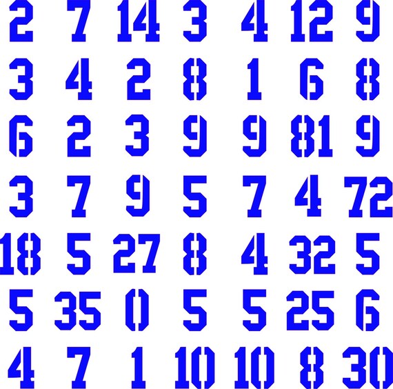 Number Search Multiplication Find Word Search School PYO - Etsy