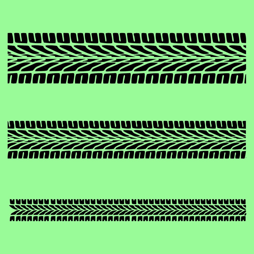 Tire Track Stencil, 3 Size Track Stencil - Etsy