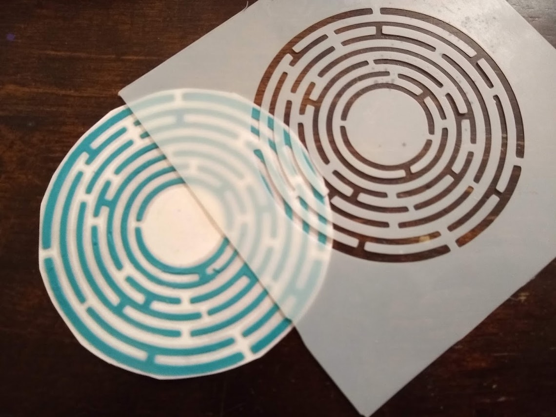 Maze Stencil Word Search Word Find PYO Cookie Stencil - Etsy