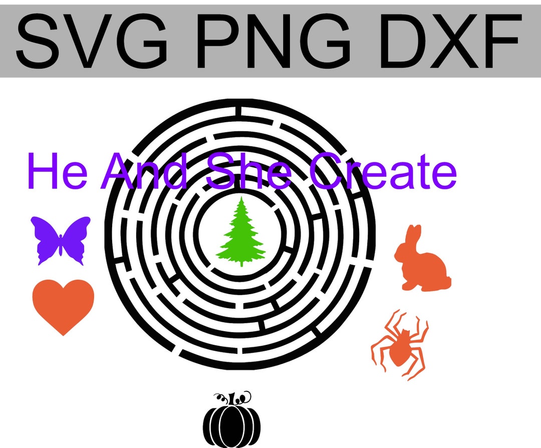 DIGITAL Maze Stencil Kid's Crafts Holiday Maze Stencil - Etsy