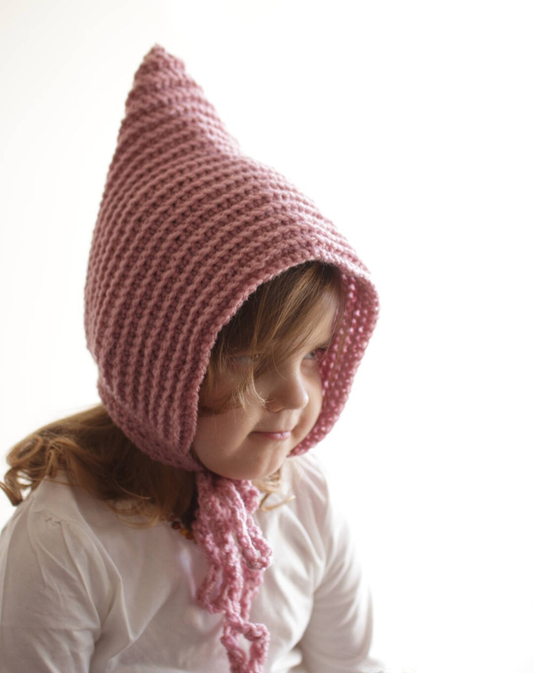 Child Hood, 3-5 Years, Knit Hood, Pixie Hood, Pixie Hat, Crochet Hood ...