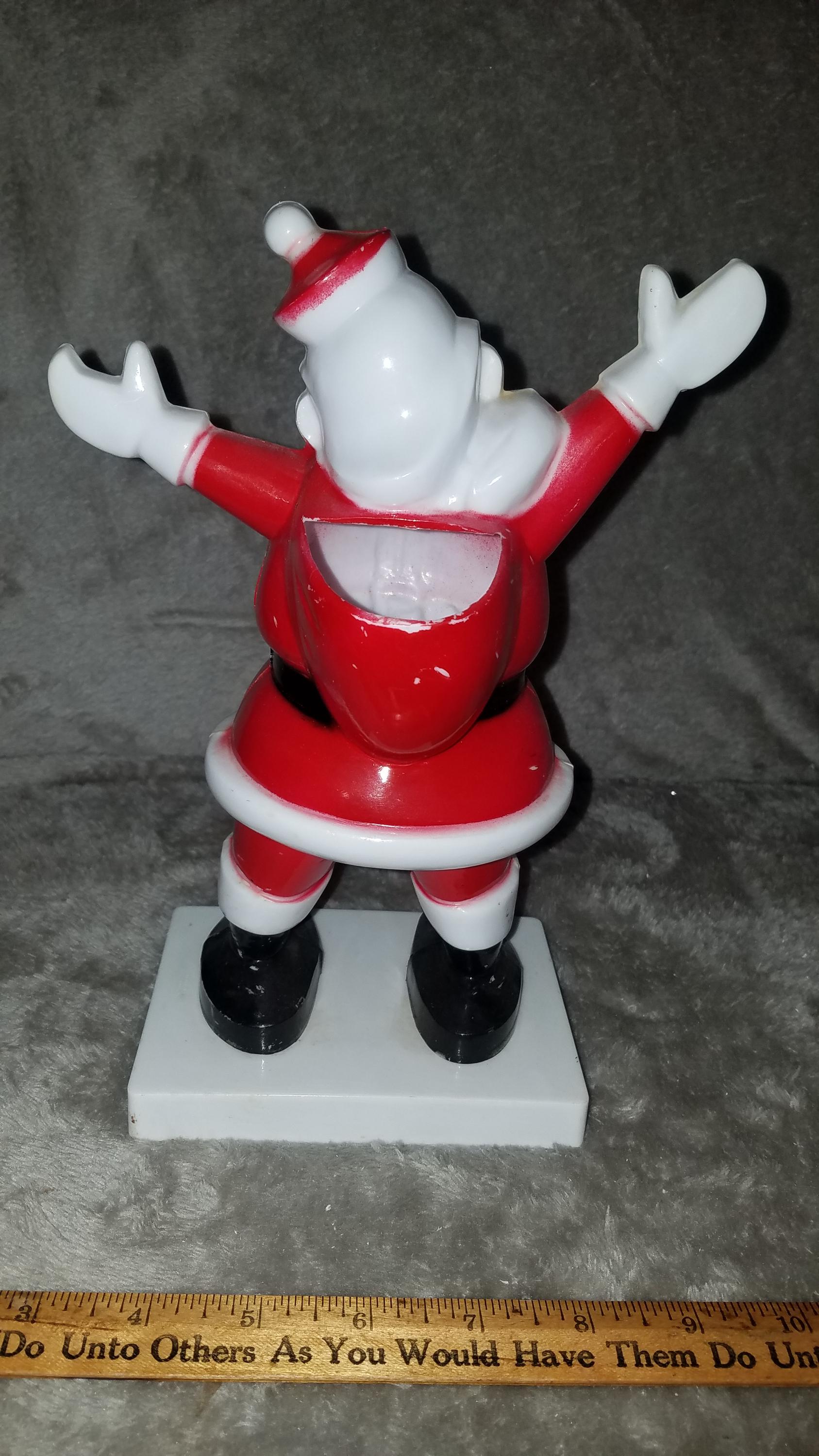Vintage Plastic Rosbro Santa Light Up - Etsy