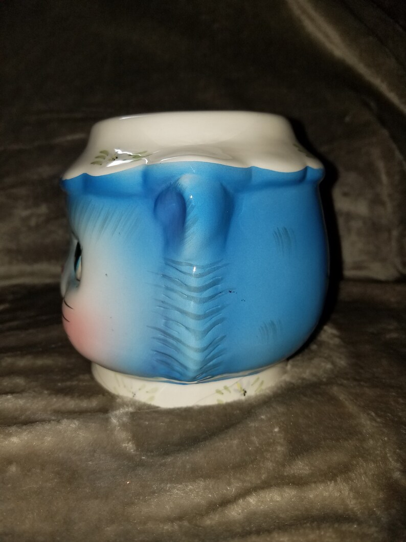 Vintage Lefton Miss Priss Blue Cat Kitty Bank 2003 RARE - Etsy