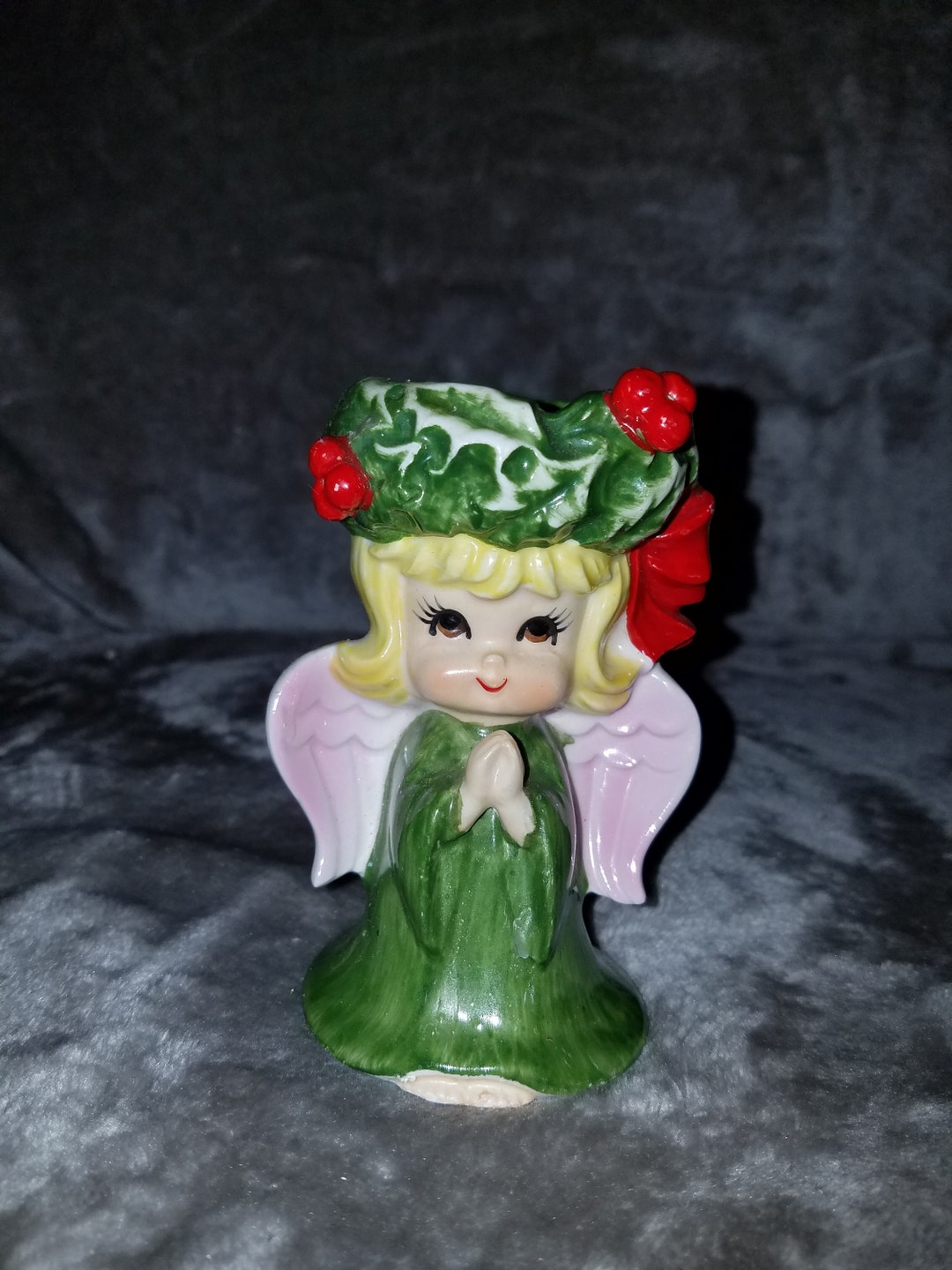 Vintage Christmas Lefton Angel Candle Holder - Etsy