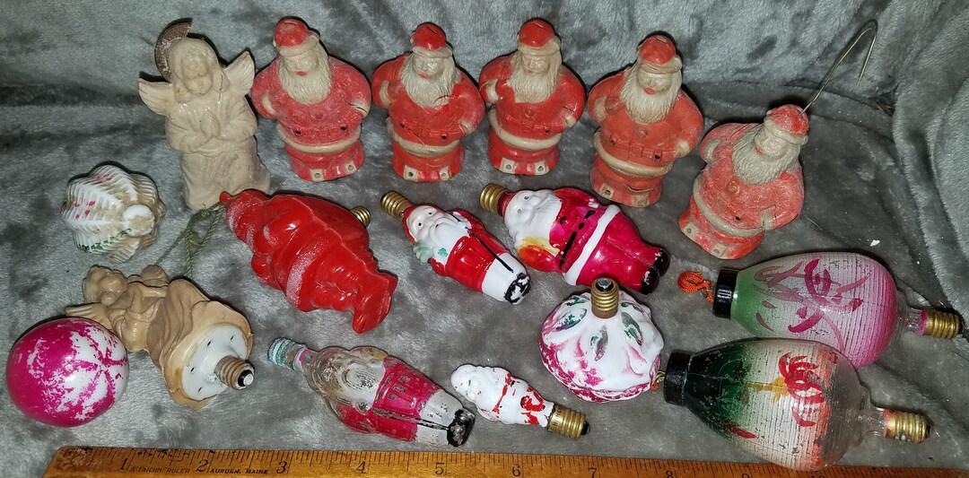 Vintage Christmas Tree Light Covers & Light Bulbs - Etsy