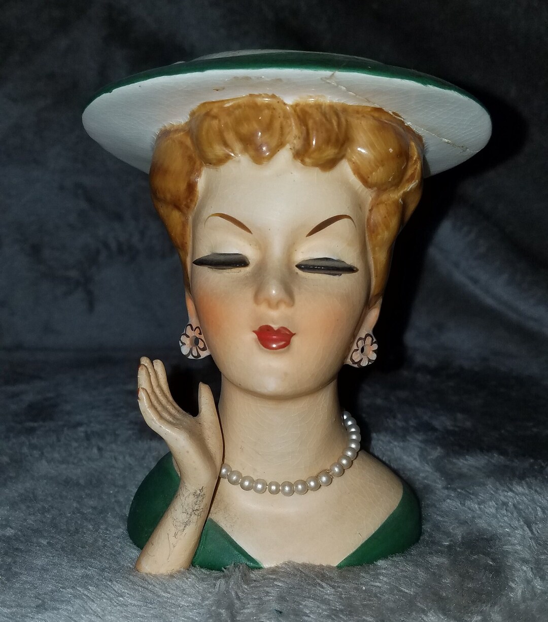 Vintage Lee Wards Exclusively Lady Head Vase - Etsy