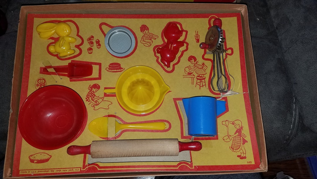 Vintage Pressman Child's Small Fry Pastry Set - Etsy