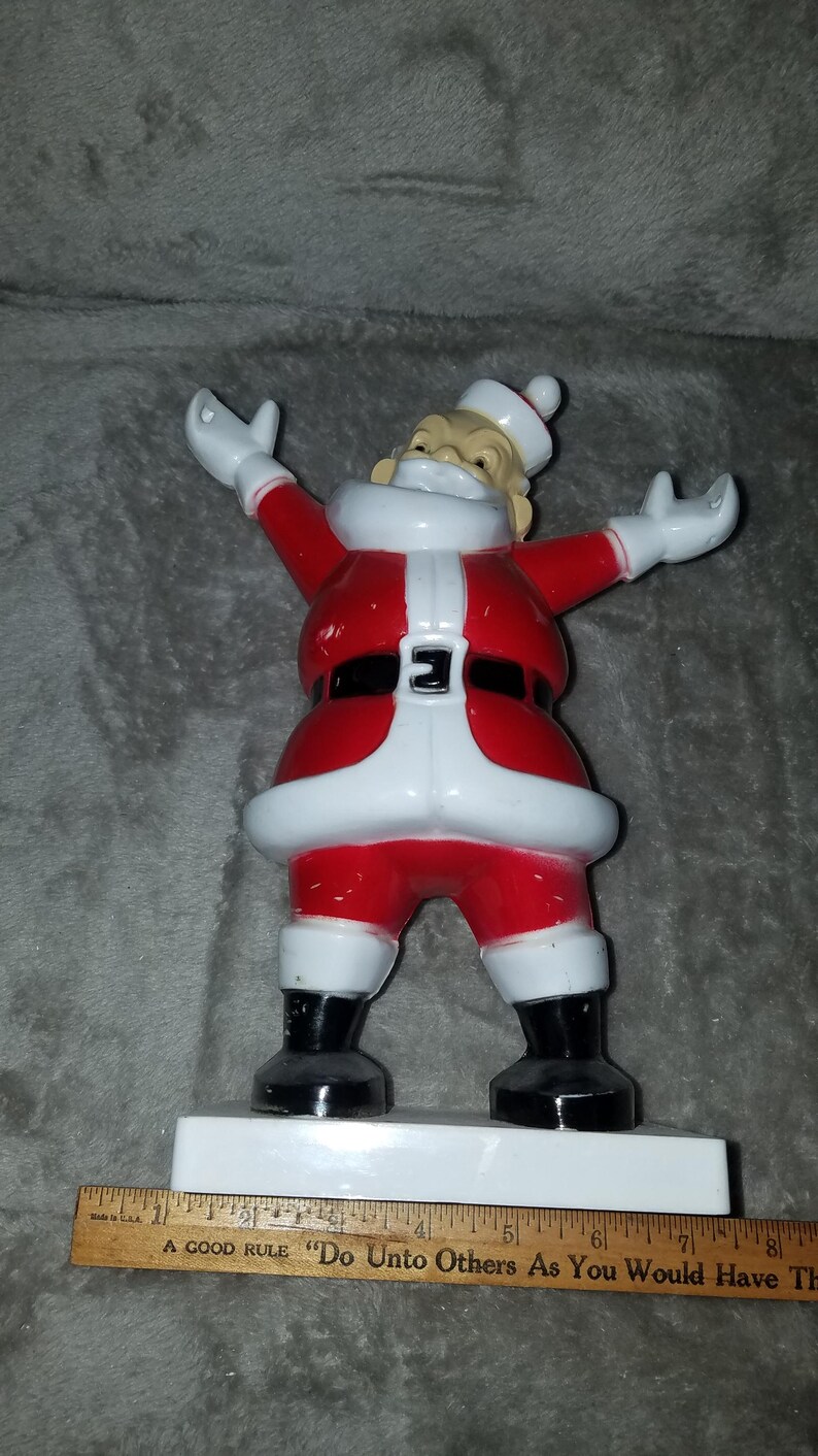 Vintage Plastic Rosbro Santa Light Up - Etsy