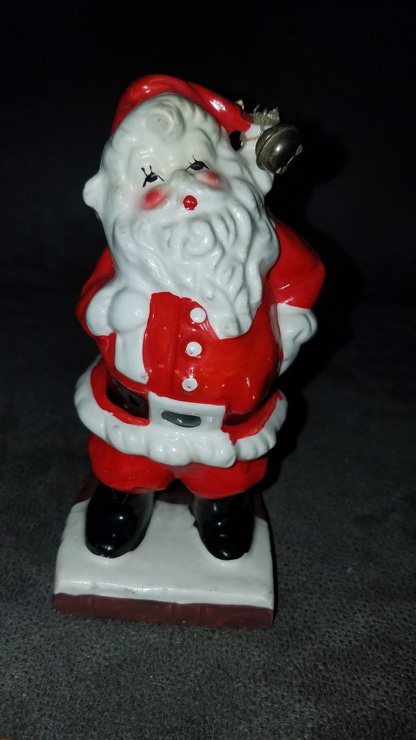 Vintage Christmas Jingel Bell Santa - Etsy