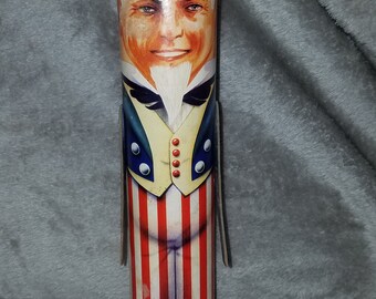 Vintage 1940s Fanny Farmer Uncle Sam Candy Container, 10 1/2 Cardboard ...