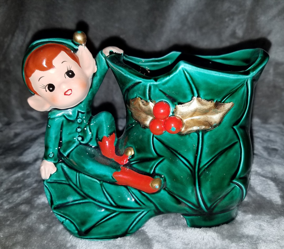 Vintage Inarco Elf Boot Planter E-2512 - Etsy