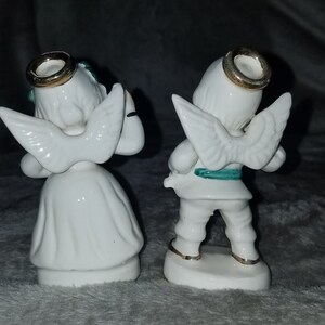 Vintage Lefton NOEL Boy & Girl Figurines December Pal 1600 - Etsy