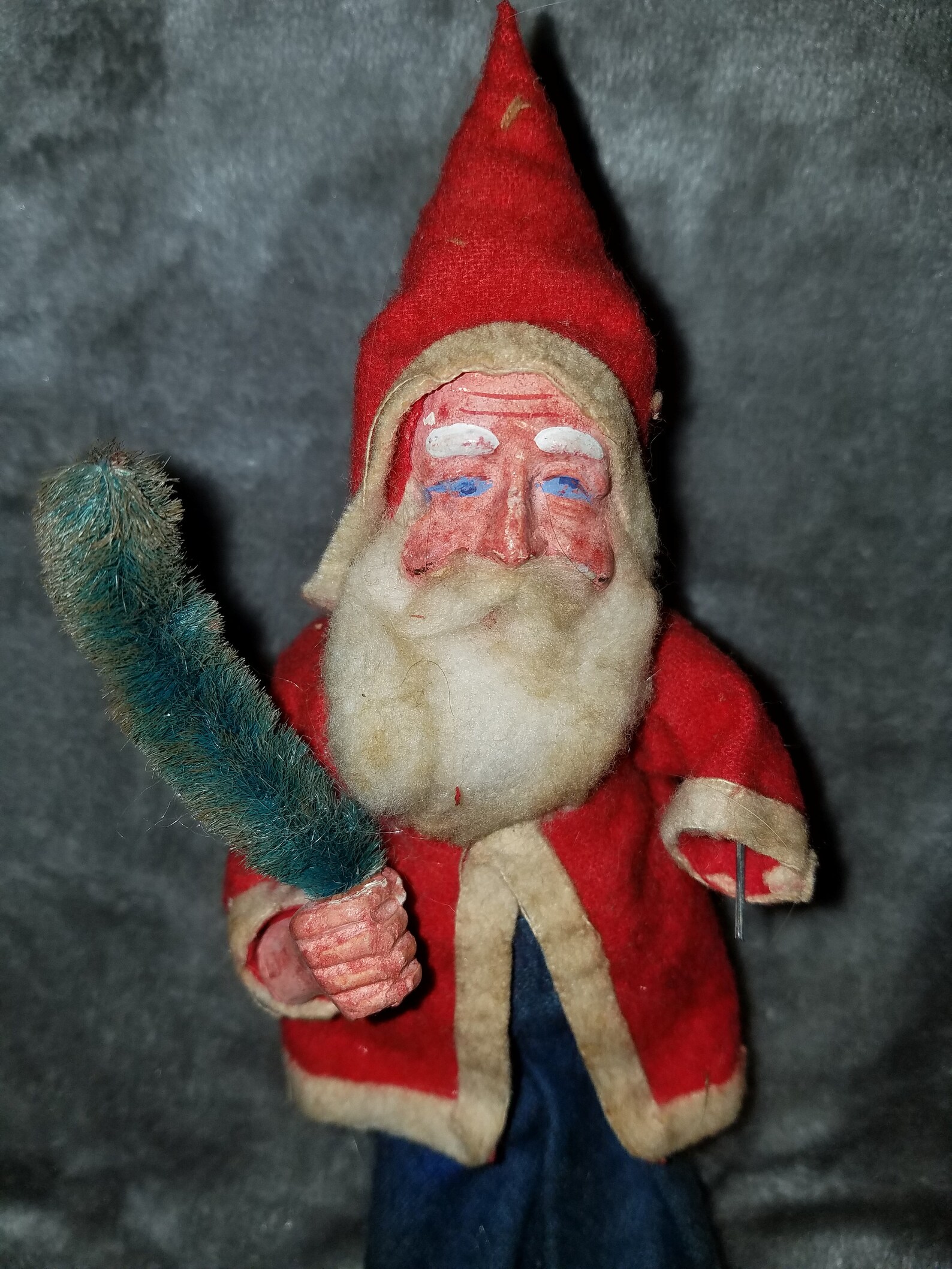 Antique Santa W/tree - Etsy