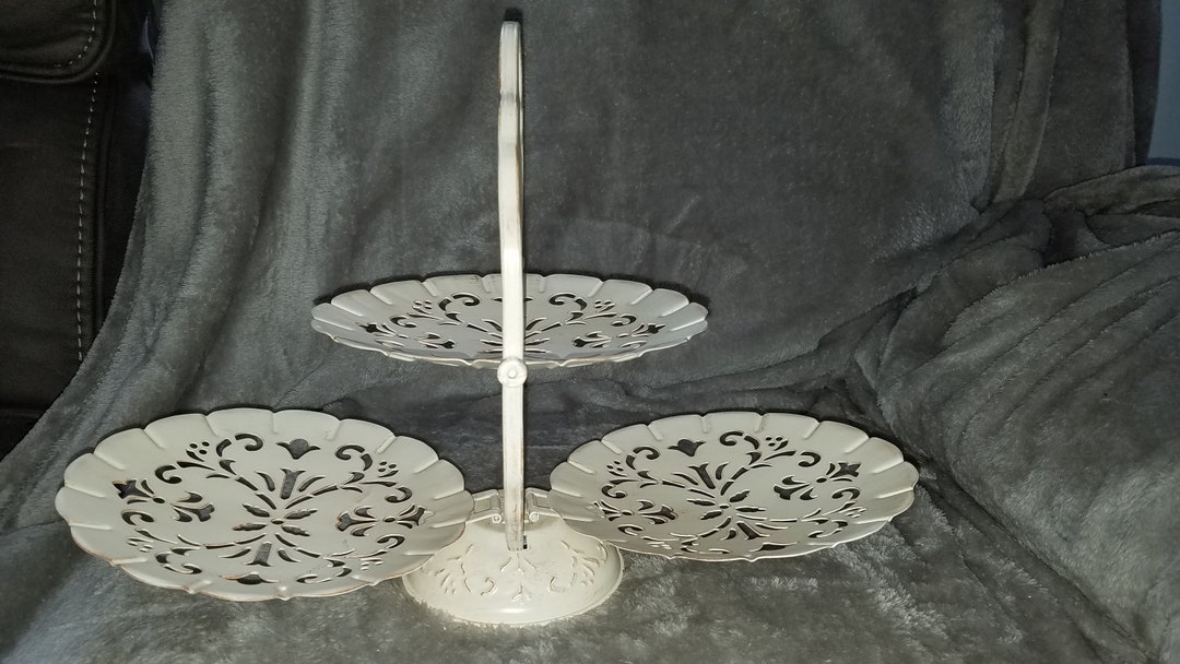 Vintage 3 Tier Metal Fold Out Tray - Etsy