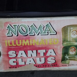 Vintage Noma Illuminated Santa Clause - Etsy