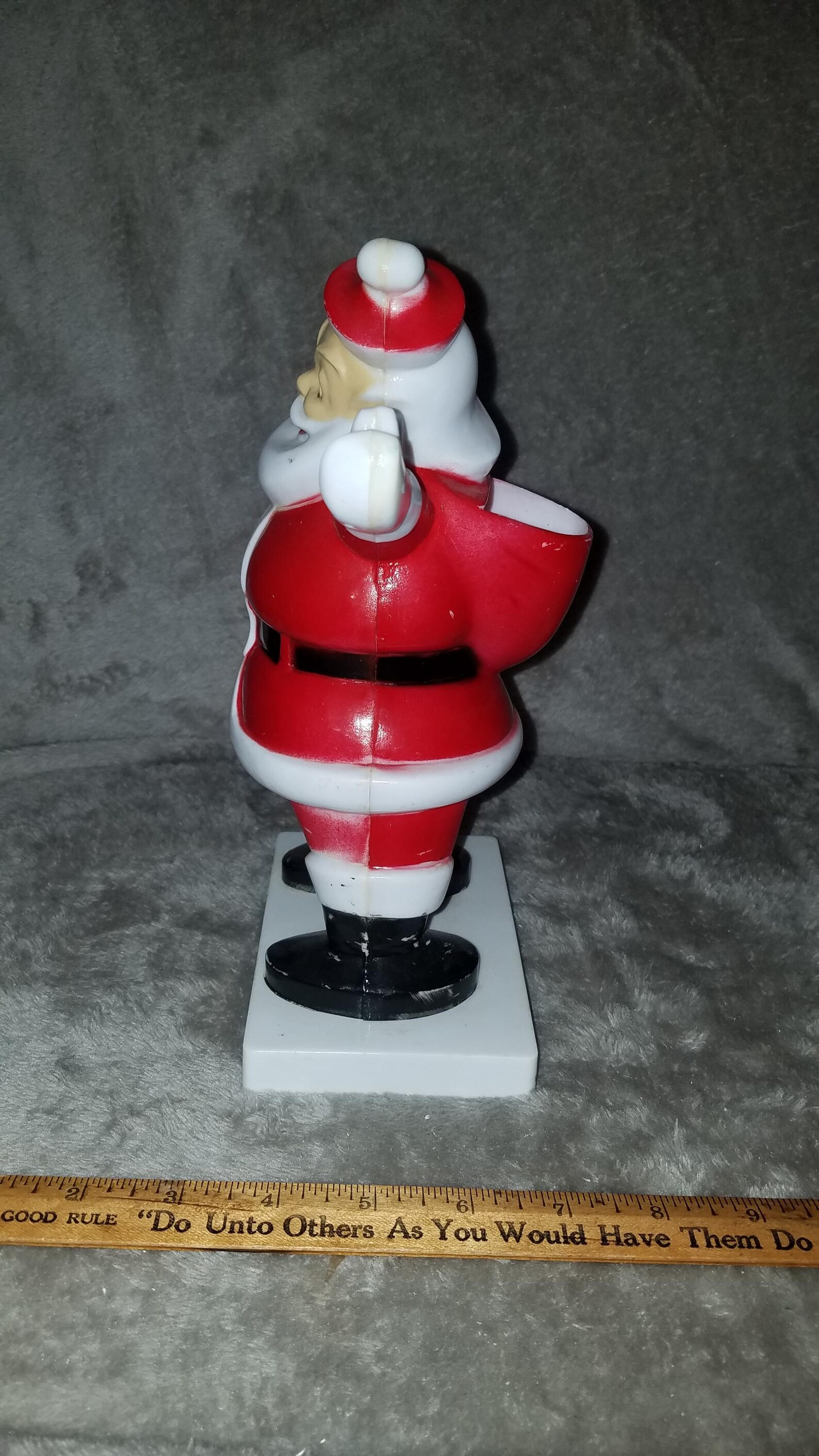 Vintage Plastic Rosbro Santa Light Up - Etsy