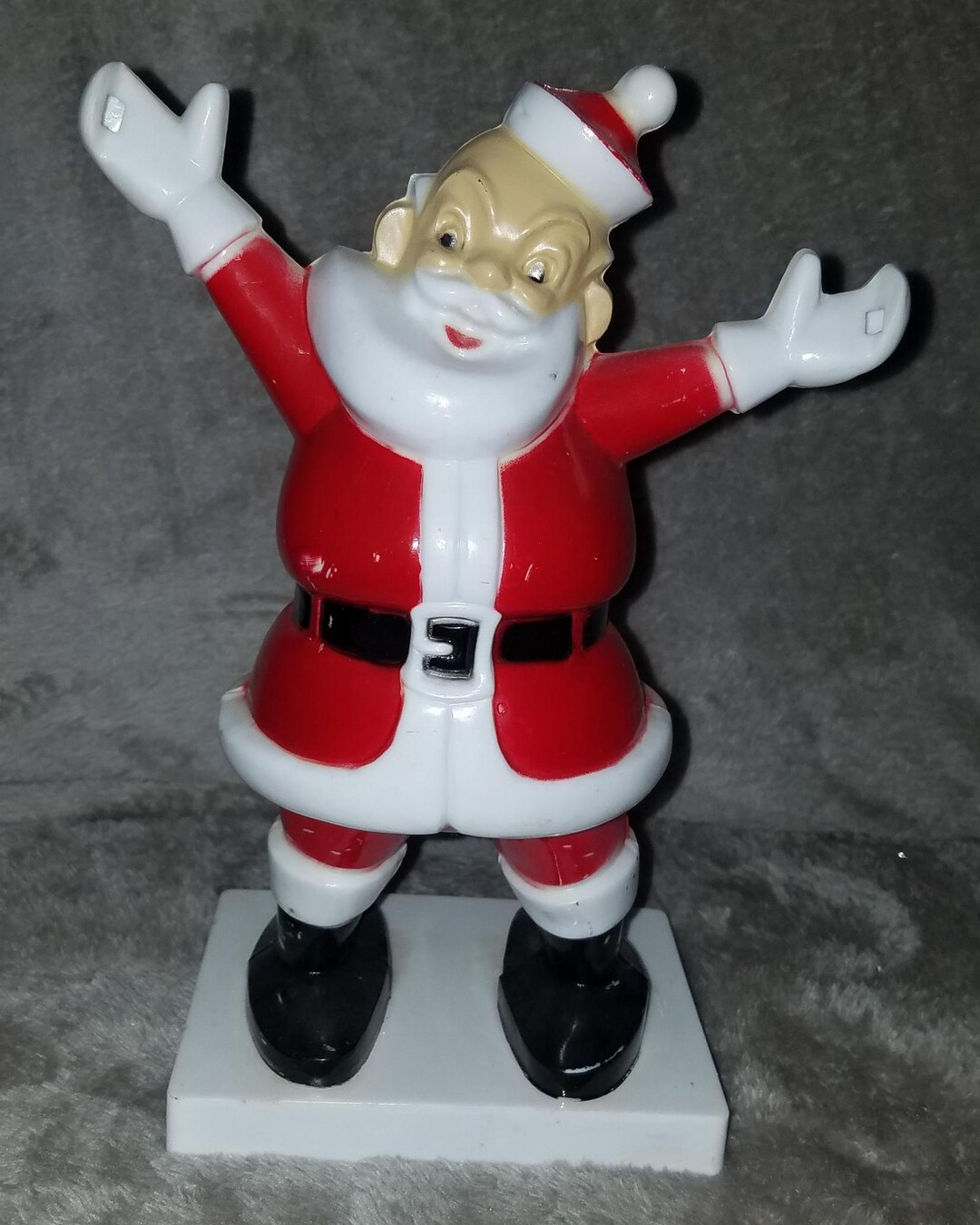 Vintage Plastic Rosbro Santa Light Up - Etsy