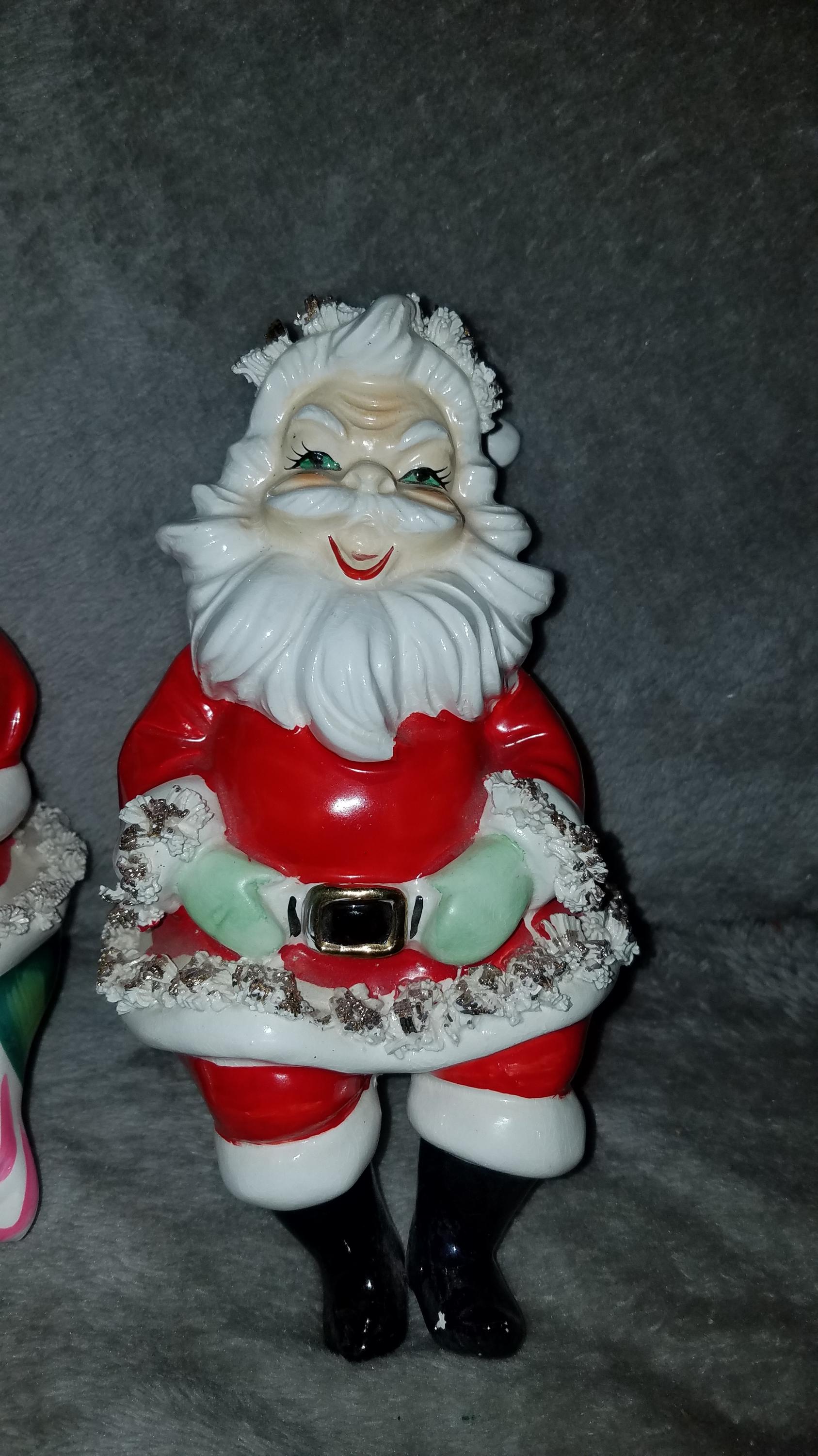 Vintage Geo Z Lefton Setting Mr. & Mrs. Santa Claus 018 - Etsy