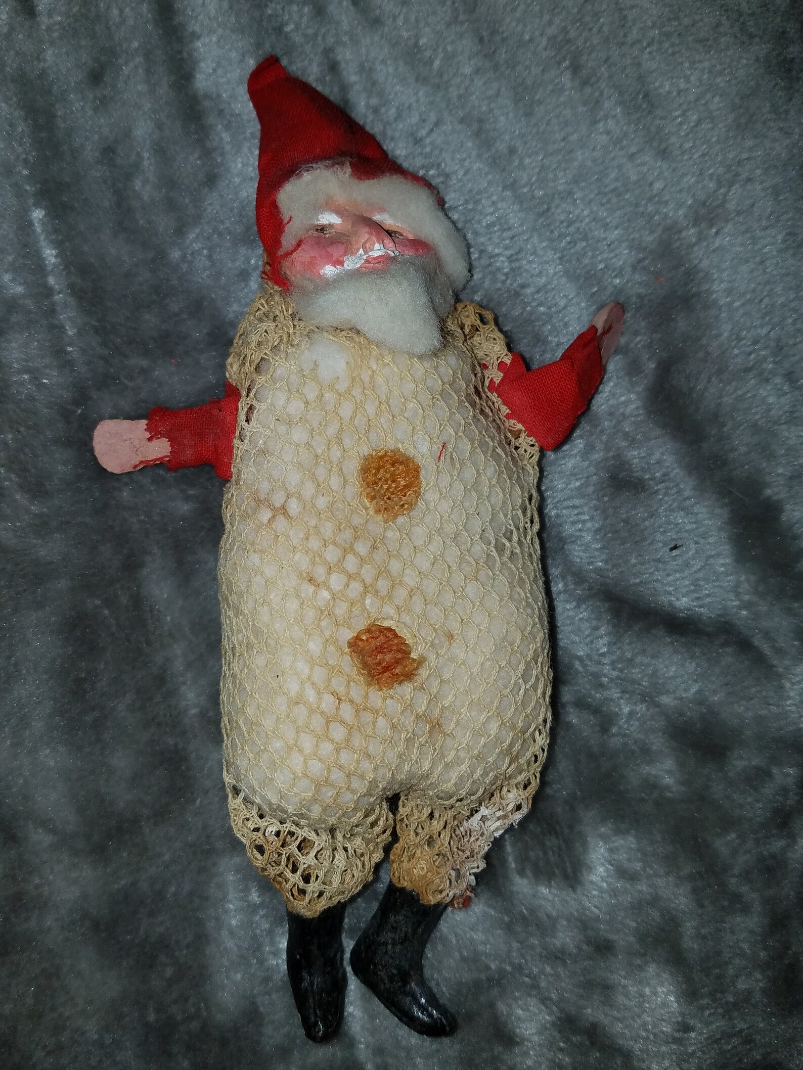 Antique Netted Santa Candy Container - Etsy