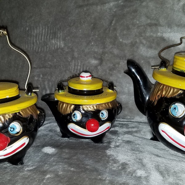 Clown Vintage Teapot - Etsy