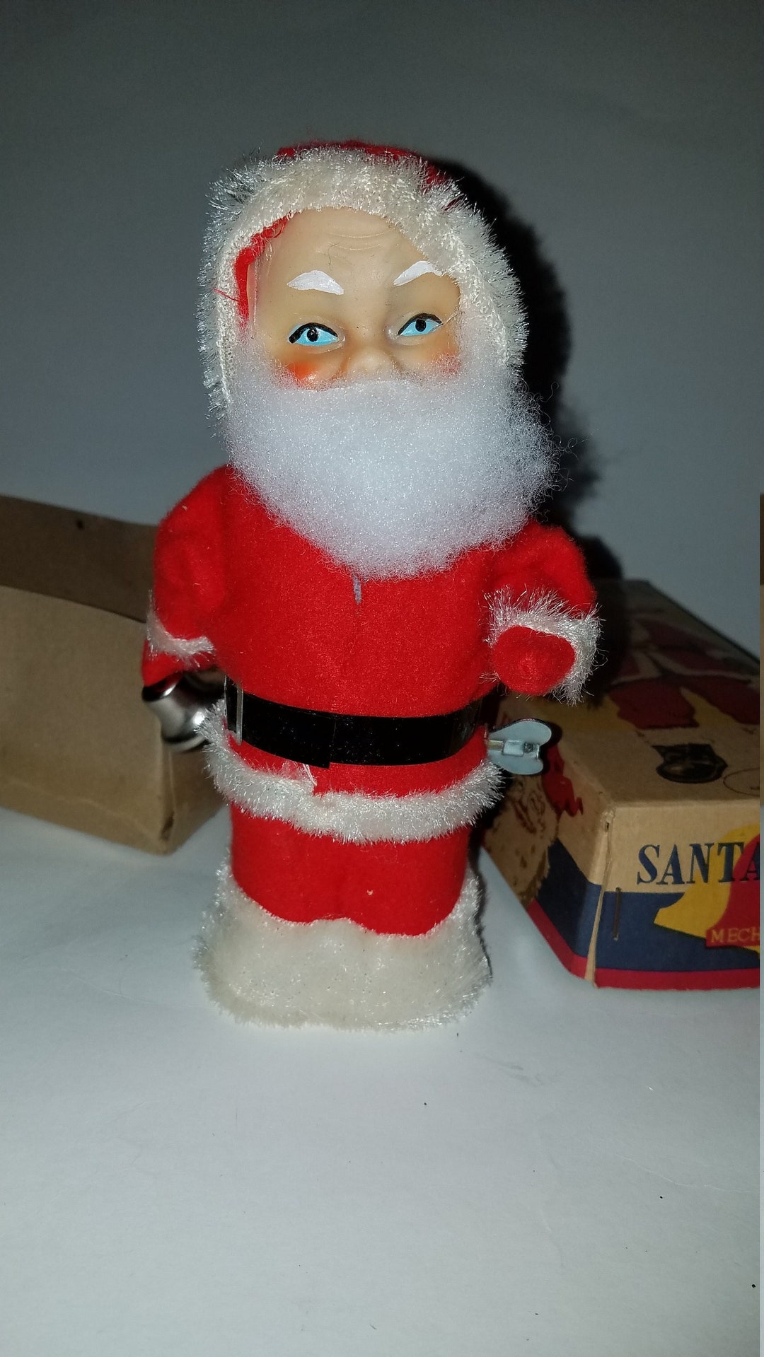 Vintage Mechanical Santa - Etsy