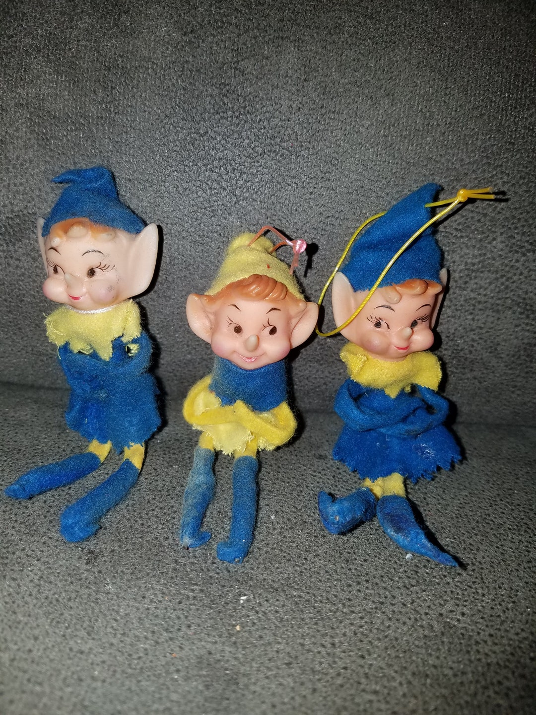 Vintage Set of 3 Elves Hong Kong - Etsy
