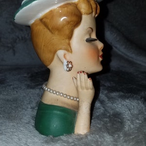 Vintage Lee Wards Exclusively Lady Head Vase - Etsy