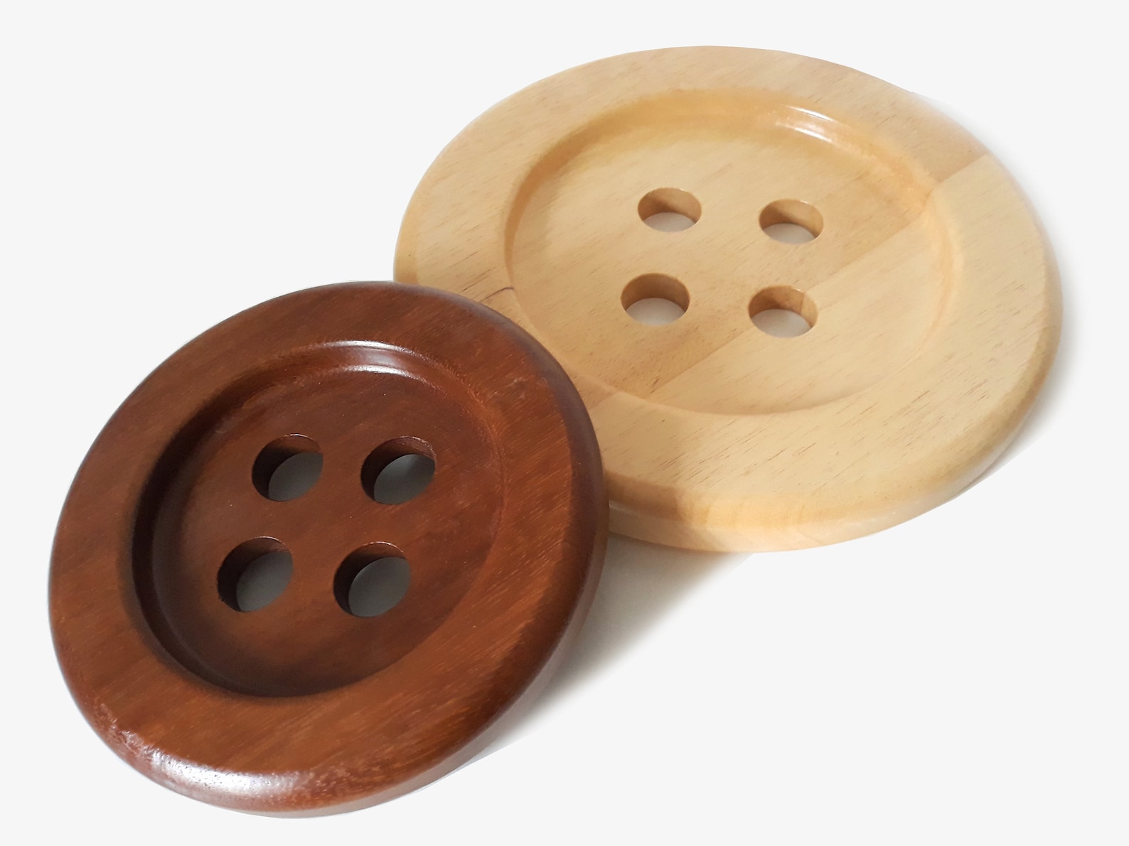 Dressmaker Gift, Giant Wood Button, Extra Large Wooden Button for Wall ...
