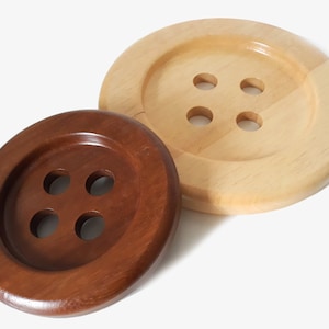 Dressmaker Gift, Giant Wood Button, Extra Large Wooden Button for Wall ...