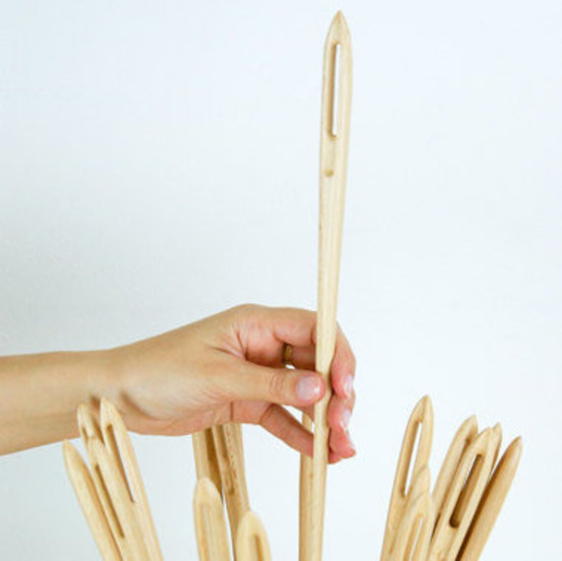 Giant Wood Needle Set of 3 Needles | Etsy