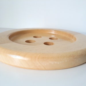 Dressmaker Gift, Giant Wood Button, Extra Large Wooden Button for Wall ...
