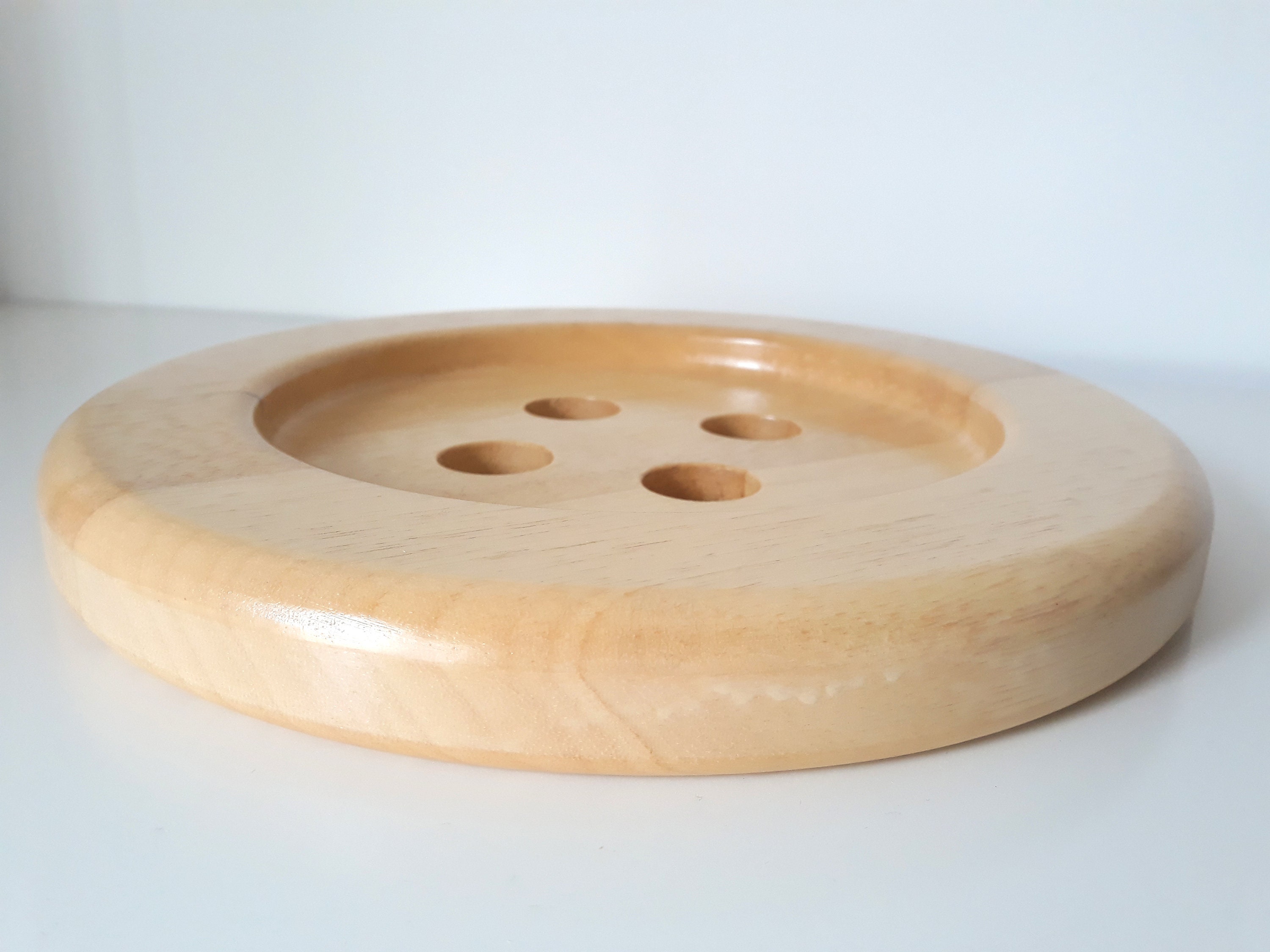 Dressmaker Gift, Giant Wood Button, Extra Large Wooden Button for Wall ...