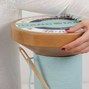 Giant Thread Bobbin Wood Stool 16 Colors - Etsy