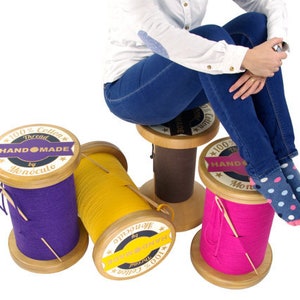 Giant Spool Stool for Workshop Decor | 16 Colors - Etsy