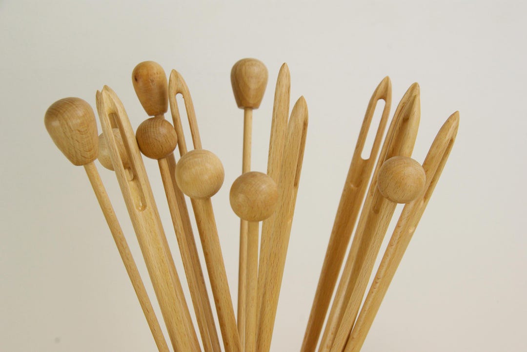 Giant Wood Needle | Set of 3 Needles - Etsy