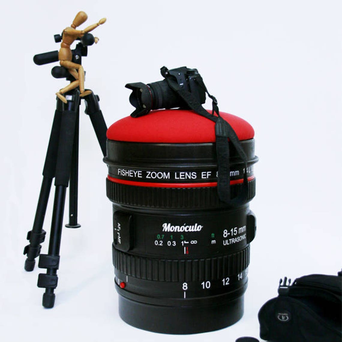 Taburete con forma de objetivo cámara reflex / Taburete - Etsy México