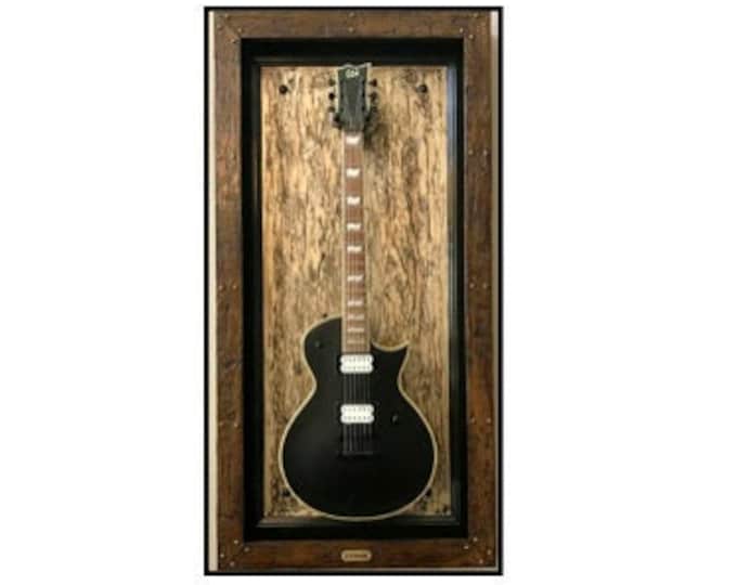 Guitar Display Frame or Case wizzard Wood Gold G Frames - Etsy