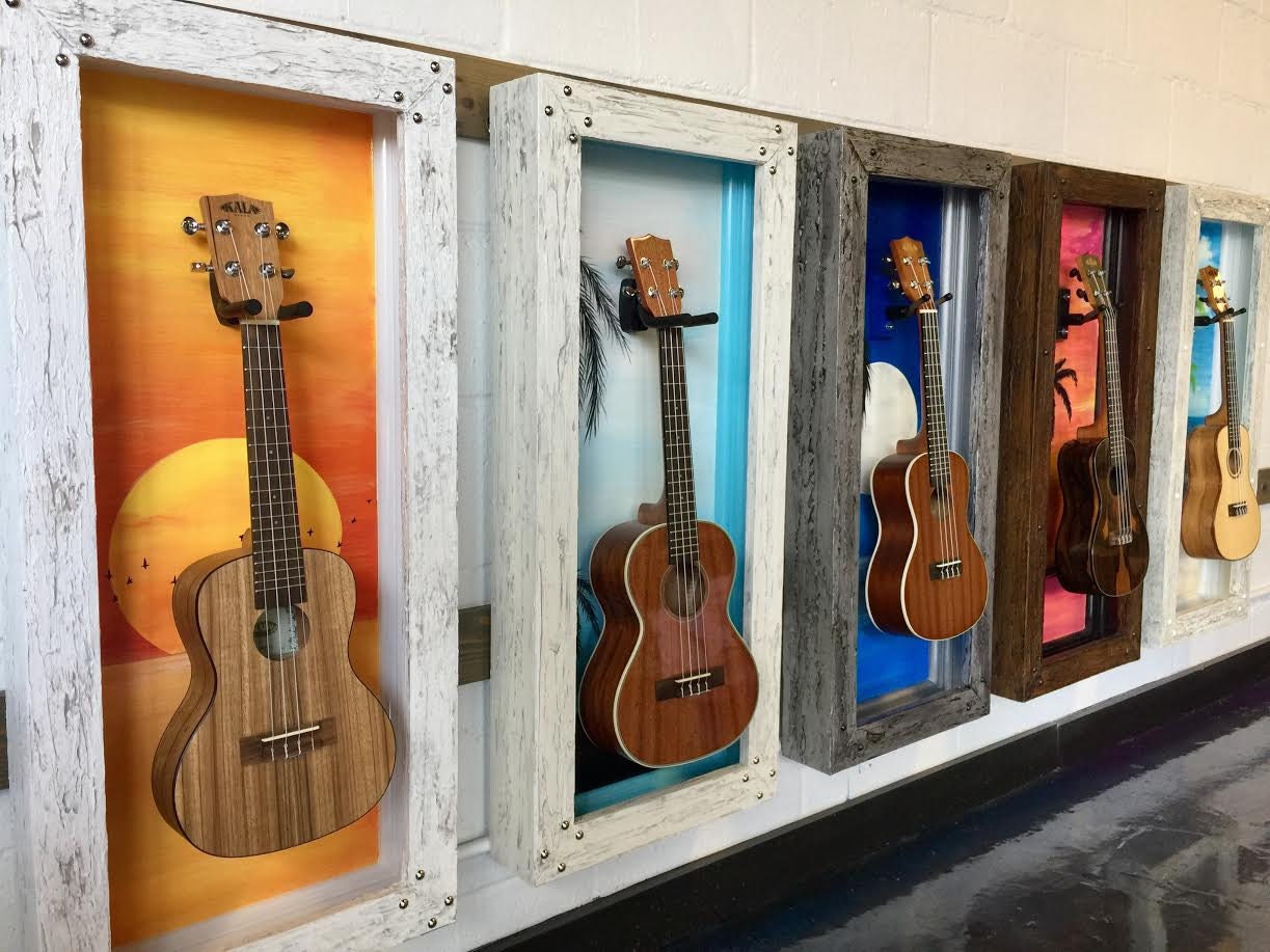 Ukulele Display rising Sun G-frames | Etsy