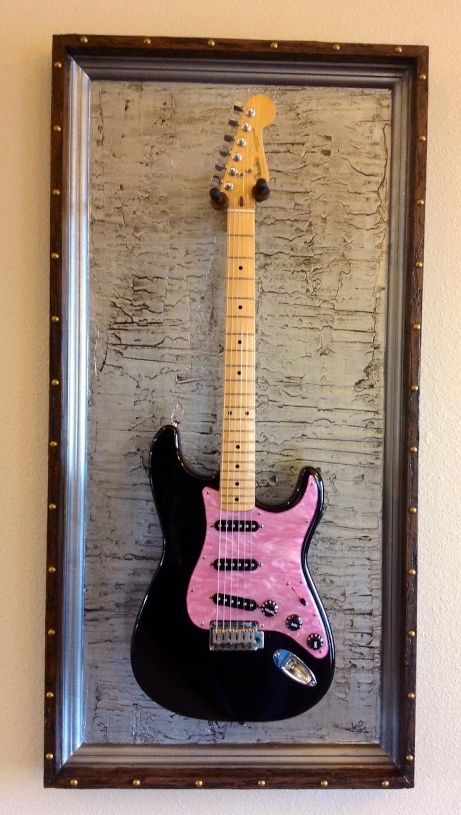 Guitar Display Frame or Case ancient Ruins Silver - Etsy