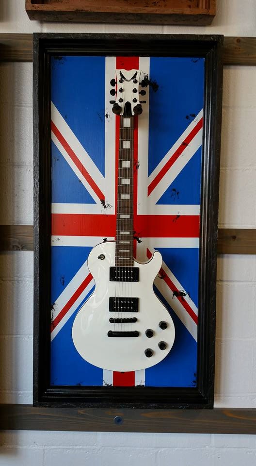 Guitar Display Frame or Case union Jack G Frames - Etsy
